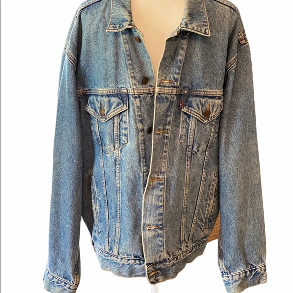 Levi's | Jackets & Coats | Vintage Blue Denim Trucker Mens Levis Jean ...